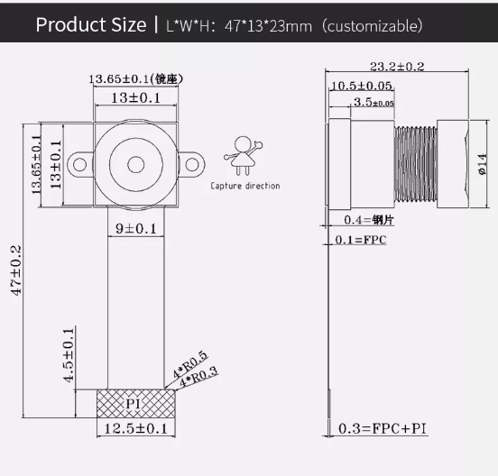 Best OV2735 MIPI camera module for automotive 1080p 200W 2mp Microscope ...